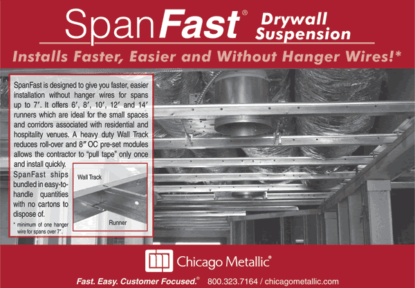 AECinfo.com News: Drywall Grid System Saves Time, Reduces Costs