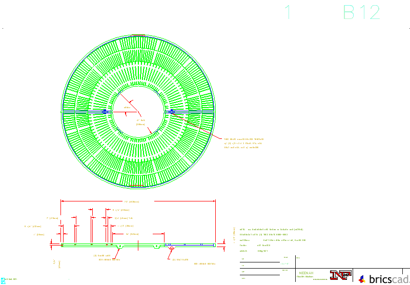 R-8880-A Tree Grate 72 Dia. with 24 Dia. Tree Opening. AIA CAD Details ...