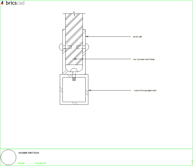 How To Attach Partitions To End Posts AIA CAD Details zipped Into 