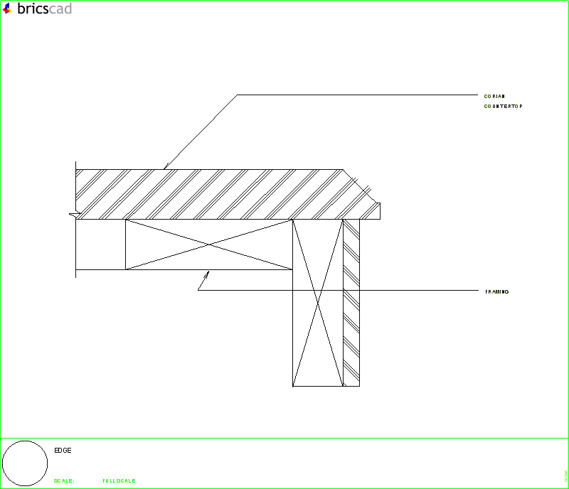 Roman ogee edge using 1/2 or 3/4 inch material. AIA CAD Details--zipped ...
