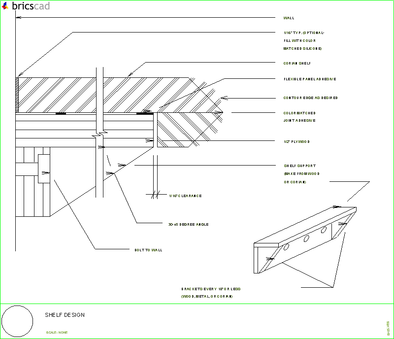 How to design shelving.. AIA CAD Details--zipped into WinZip format ...