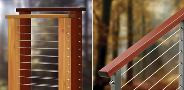 AECinfo.com News: CableView Wood Cable Railing System