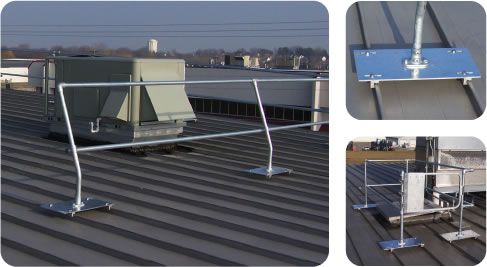 AECinfo.com News: Standing Seam Roof Fall Protection Guardrail